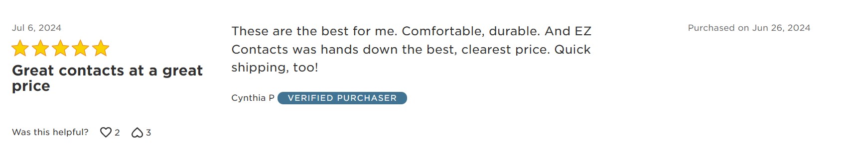 ULTRA Contact Lenses: Real User Reviews | EZOnTheEyes