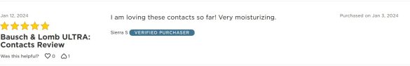 ULTRA Contact Lenses: Real User Reviews | EZOnTheEyes