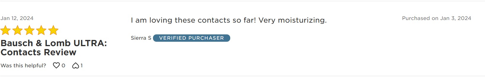 ULTRA Contact Lenses: Real User Reviews | EZOnTheEyes