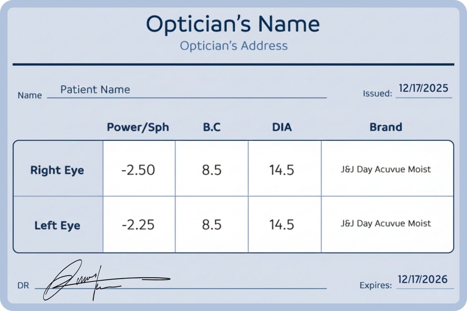 Contact vs. Glasses Prescriptions: What's the Difference? | EZOnTheEyes