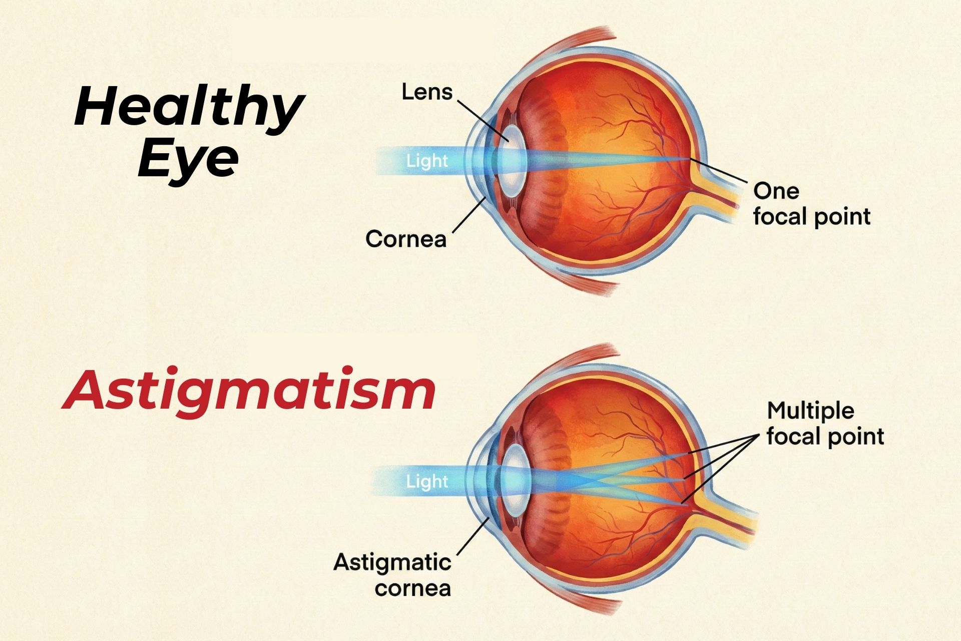 Astigmatism & Lights: How Astigmatism Affects Night Vision | EZOnTheEyes
