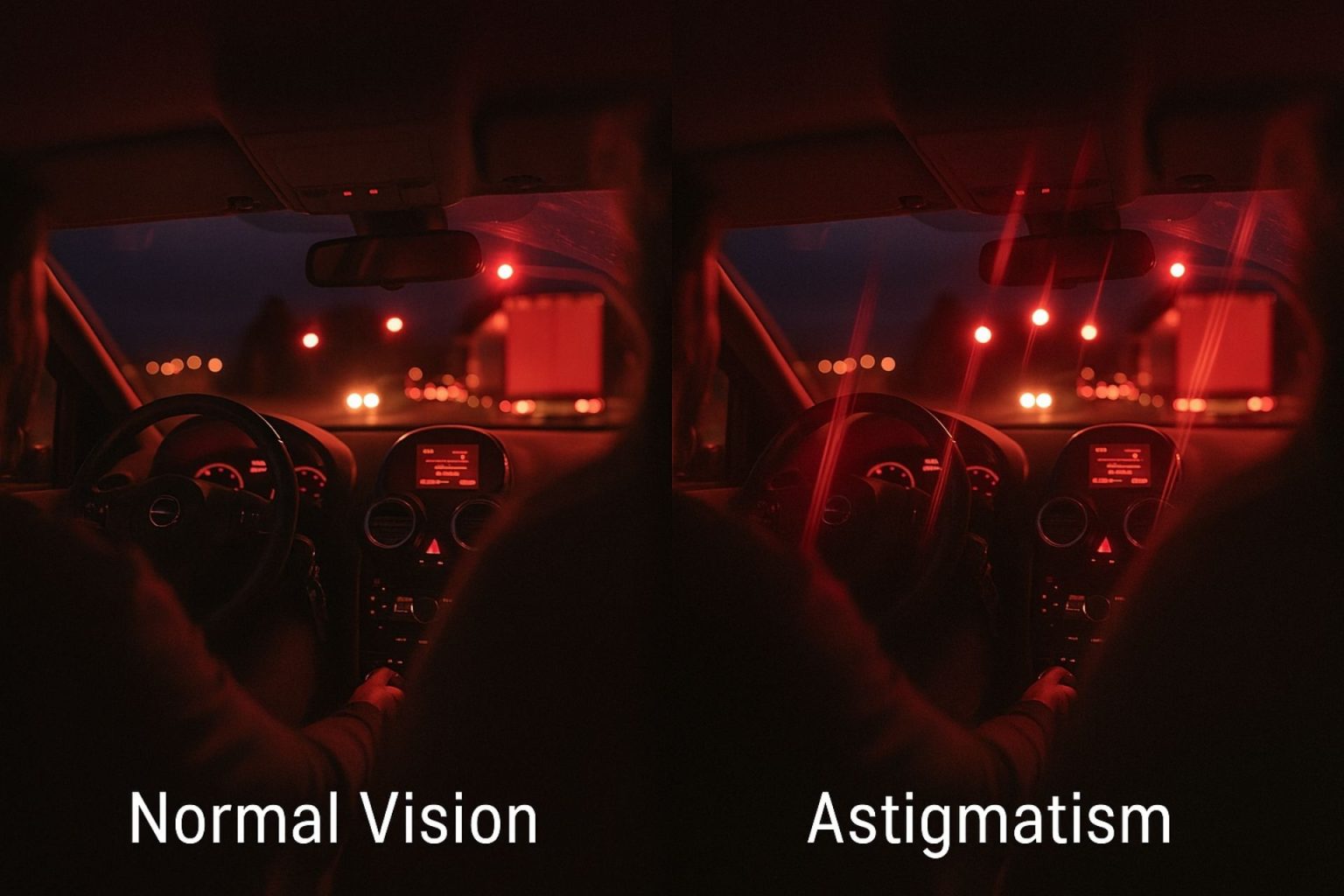 Astigmatism & Lights: How Astigmatism Affects Night Vision | EZOnTheEyes